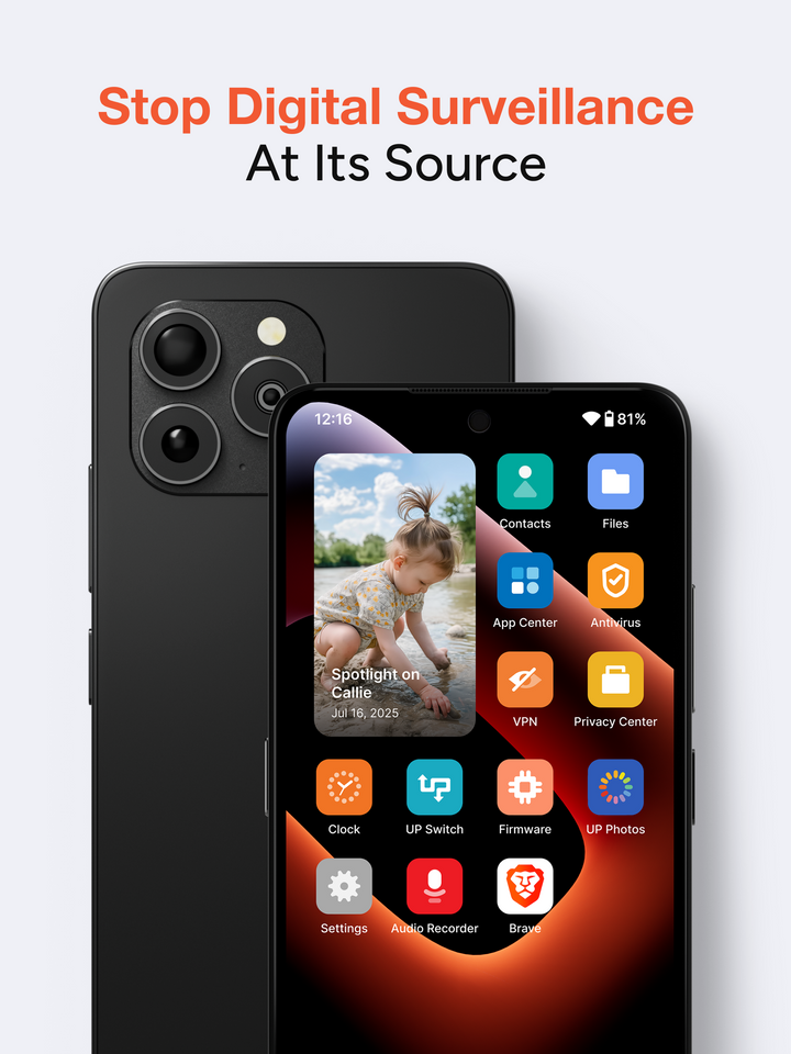 UP Phone | Privacy-First Smartphone with Kill-Switch – Unplugged